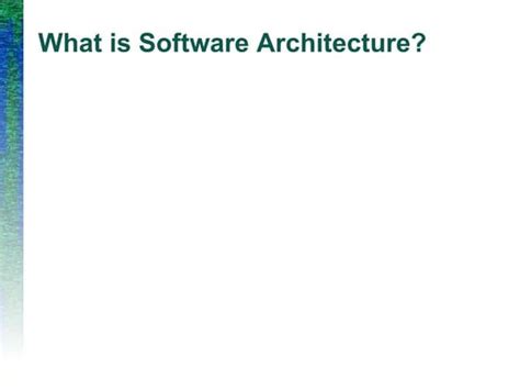 Model Based Software Architectures Ppt