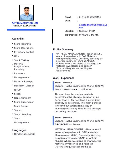 Ajit Resume Pdf