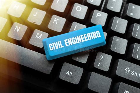 Hand Writing Sign Civil Engineering Business Approach Planning Design