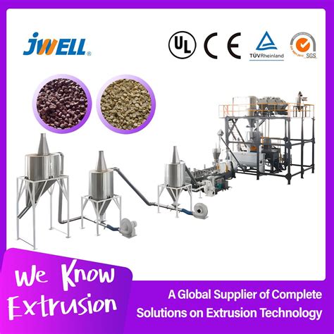 Jwell Wood Plastic Composite Granulation Wpc Pelletizing Machine