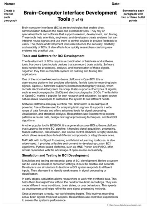 Brain Computer Interface Development Tools Brain Computer Interaction