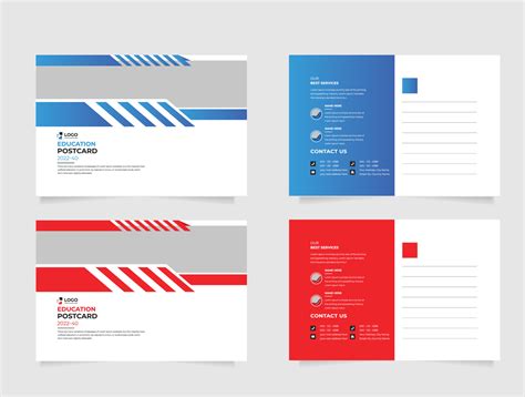 Corporate Postcard Design Template Amazing And Modern Postcard Design