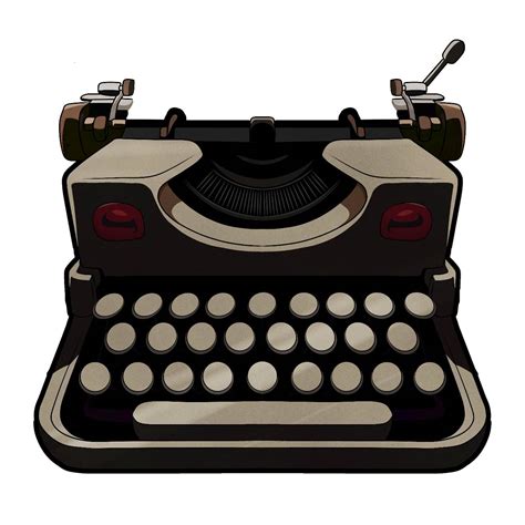 Typewriter Book Cover Commission Asset By Vitorrafaellealcarva On