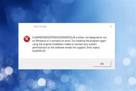 how to fix msimg32 dll error on windows 11