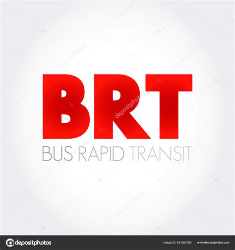 Brt Bus Rapid Transit Bus Based Public Transport System Designed Stock Vector By ©dizanna 641561066