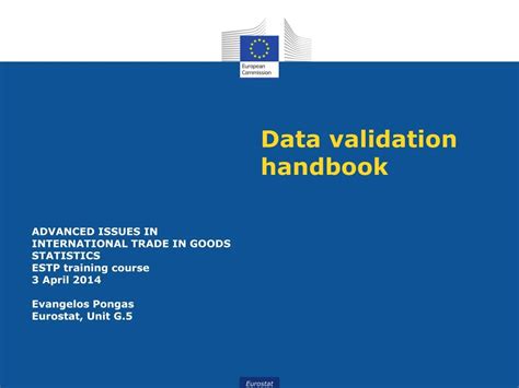 PPT Data Validation Handbook PowerPoint Presentation Free Download ID