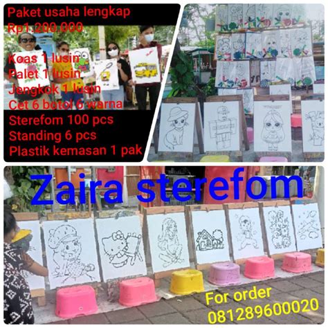 Jual Paket Usaha Mewarnai Sterefom 33 45 Shopee Indonesia