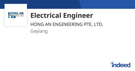 Electrical Engineer Singapore 408555