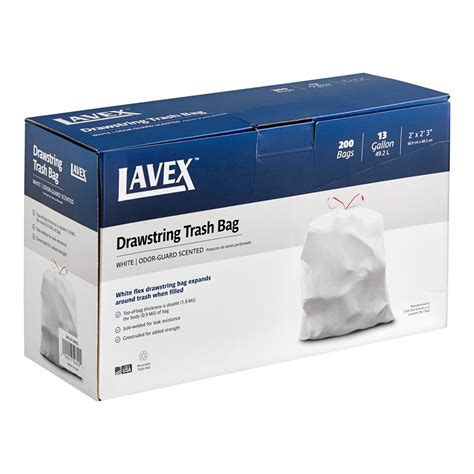 Lavex 13 Gallon 0 9 Mil 24 X 27 Odor Guard Low Density Medium Duty