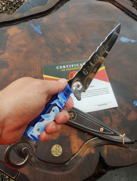 Faca Em AÇo Inox Gadu Com Cabo Em Acrilico Casa Quality Loja De