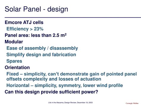 PPT Solar Array Design PowerPoint Presentation Free Download ID 3855776