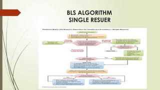 BASIC LIFE SUPPORT Pptx Algorithm For Single And Double Rescuer PPTX First Aid Injuries