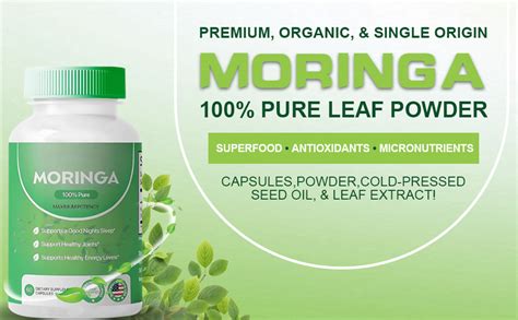 Moringa Capsulespure Moringa Powder Capsules 800mg Of