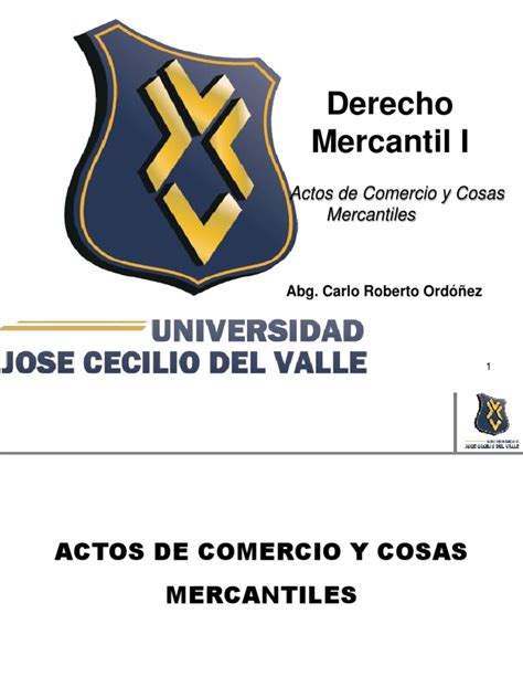 Actos De Comercio Pdf