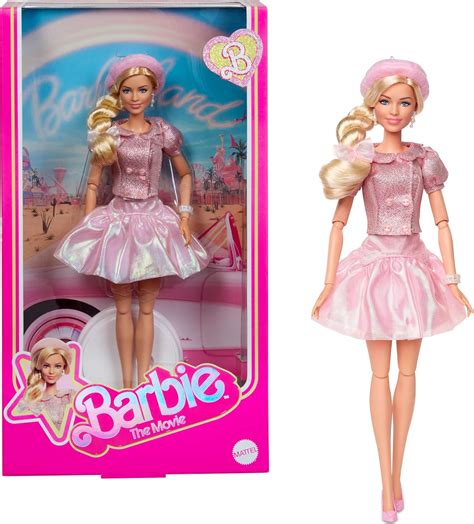 Barbie The Movie Doll Margot Robbie As Collectible Doll Wearing Pink