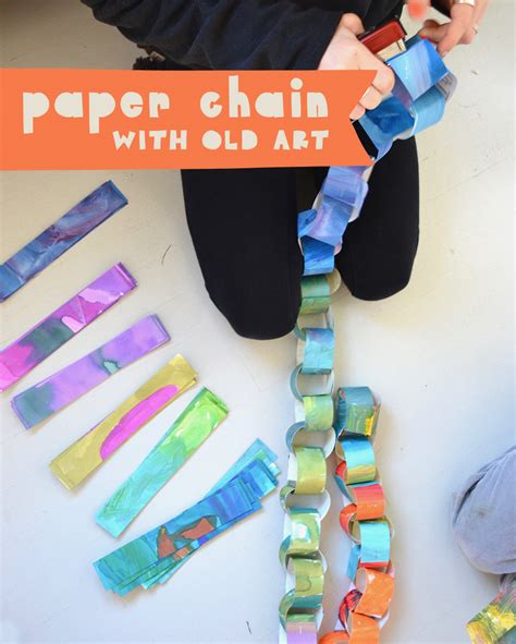 Paper Chain With Old Art Artbar
