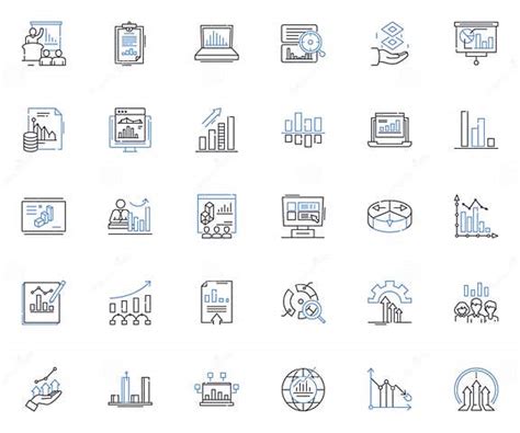 Classifying Line Icons Collection Grouping Sorting Categorizing