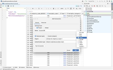connection dynamodb plugin for jetbrains ides