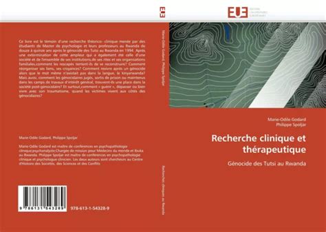RECHERCHE CLINIQUE ET thérapeutique Génocide des Tutsi au Rwanda Godard u a EUR
