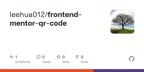GitHub Leehua012 Frontend Mentor Qr Code
