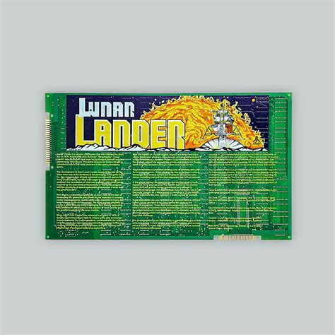 Lunar Lander Reproduction Pcb Official Atari Printed Circuit Boards