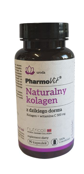 Pharmovit naturalny kolagen z dzikiego dorsza z witaminą c 90 kaps ERLI pl
