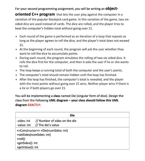 Solved Please Create Two Files Dieh And Appcpp