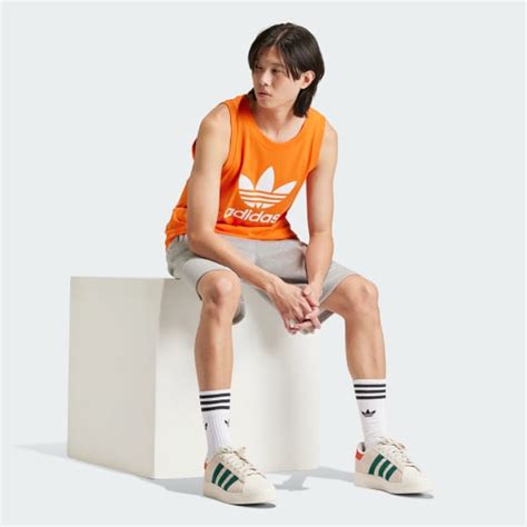 Adidas Adicolor Classics Trefoil Tank Top Orange Free Shipping With