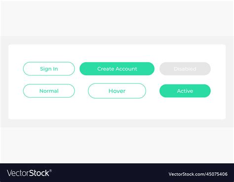 Creating Account Ui Elements Kit Royalty Free Vector Image