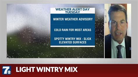Winter Weather Advisory Issued From 5am To 5pm Tuesday For A Light