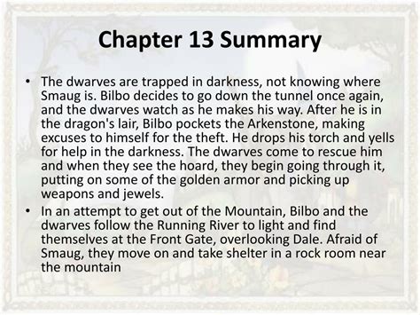Ppt The Hobbit Chapter Summaries Powerpoint Presentation Free Download Id 2748297