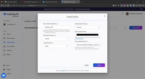 how to setup linkedin login with web3auth · confidence sh