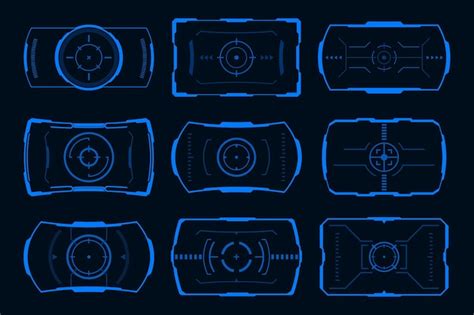 premium vector vector technology futuristic set hi tech element hud