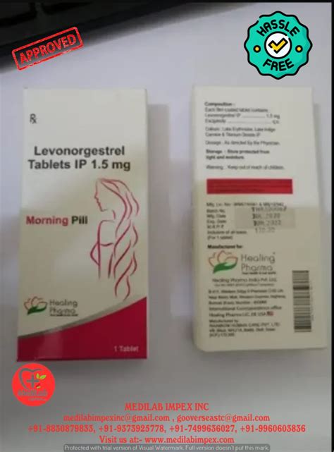 Morning Pill Levonorgestrel Tablets 15mg At ₹ 150stripe In Nagpur