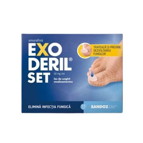 Exoderil Set Of Med Nail Polish 50 Mgml 25 Ml Fungal Nail Infecti