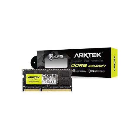 arktek 4gb ddr3 1600mhz so dimm laptop ram module pc3 12800 memory