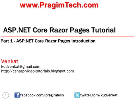 sql server and c video tutorial asp core razor pages