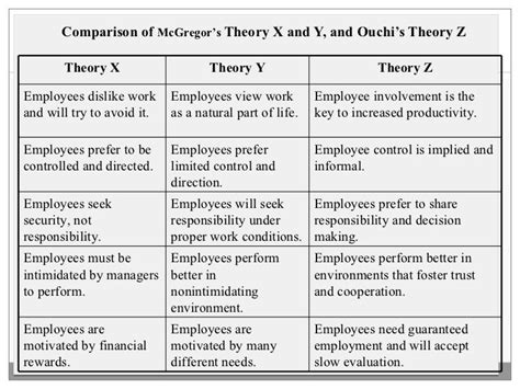 Business Theory X Y Z At Luis Silva Blog