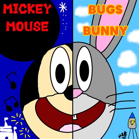 Mickey Mouse And Bugs Bunny By Marielx6 On Deviantart