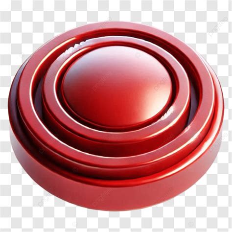 동심원 원형 그루브가 투명한 배경에 고립 된 눌러 설계된 광택있는 빨간색 버튼 빨간 버튼 광택 푸시 버튼 비상 버튼 Png 일러스트 및 이미지 에 대한 무료 다운로드