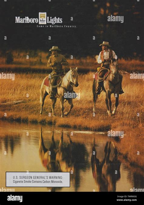 Poster Advertising Marlboro Lights Cigarettes Magazine 2002 Come To
