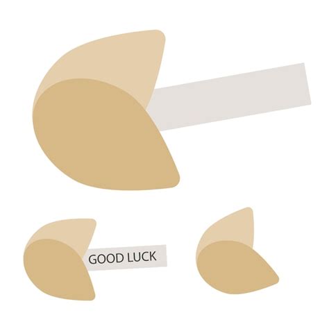 Premium Vector Fortune Cookie Vector