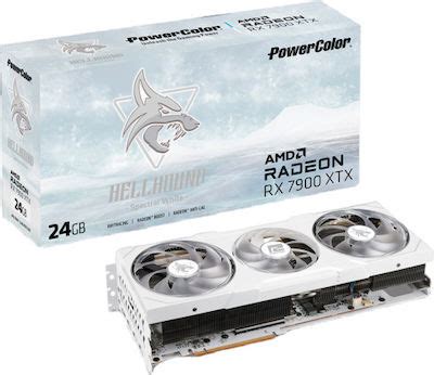 PowerColor Radeon RX 7900 XTX 24GB GDDR6 Hellhound Spectral White OC