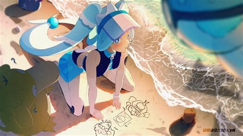 Hatsune Miku Psyduck Primarina Pyukumuku Water Miku And 1 More