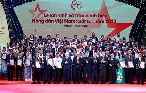 Vinh danh nông dân Việt Nam xuất sắc năm