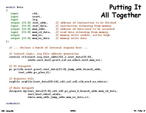 Tutorial 1 Verilog Simulation Toolflow Ps V I
