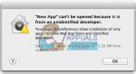 Fix Can T Be Opened Because It Is From An Unidentified Developer Appuals