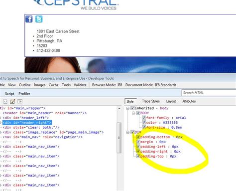 Html Ie8 Layout Errors With Current Css Stack Overflow