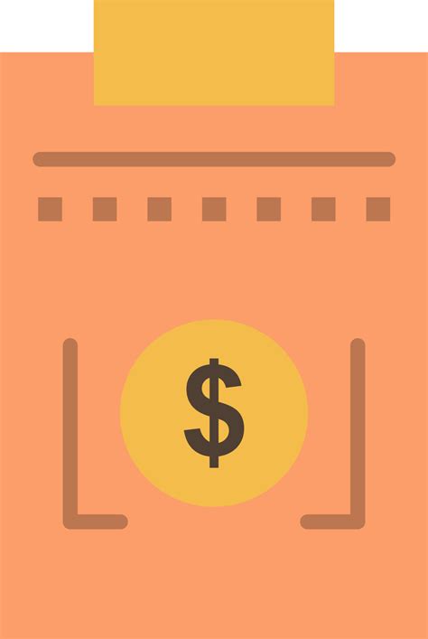 Expense Business Dollar Money Flat Color Icon Vector Icon Banner