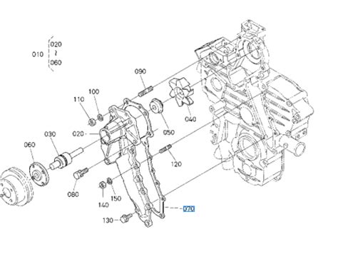 Прокладка помпы Kubota